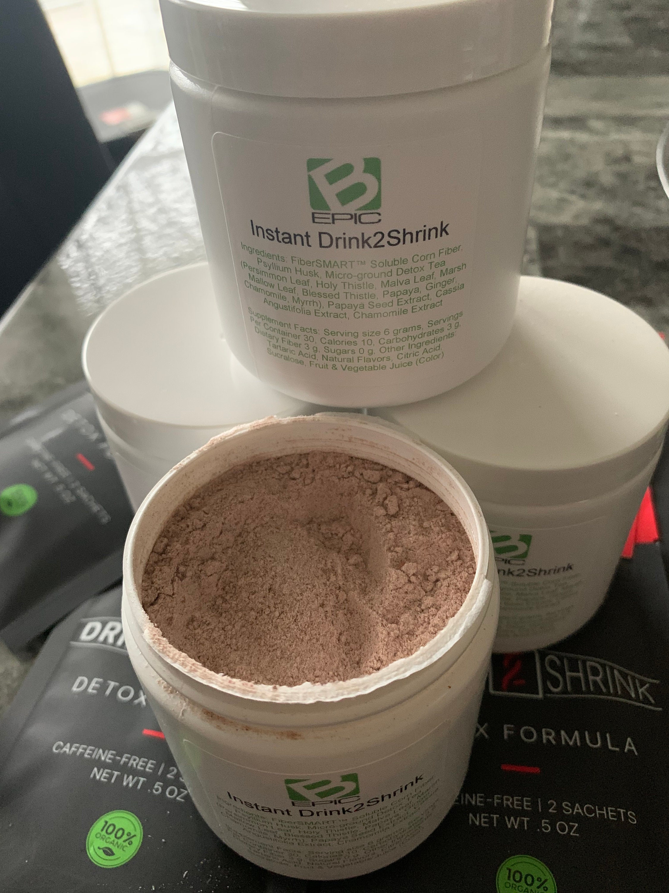 Drink2shrink INSTANT Detox Tea fruit Punch Flavored 30 Day/servings ...