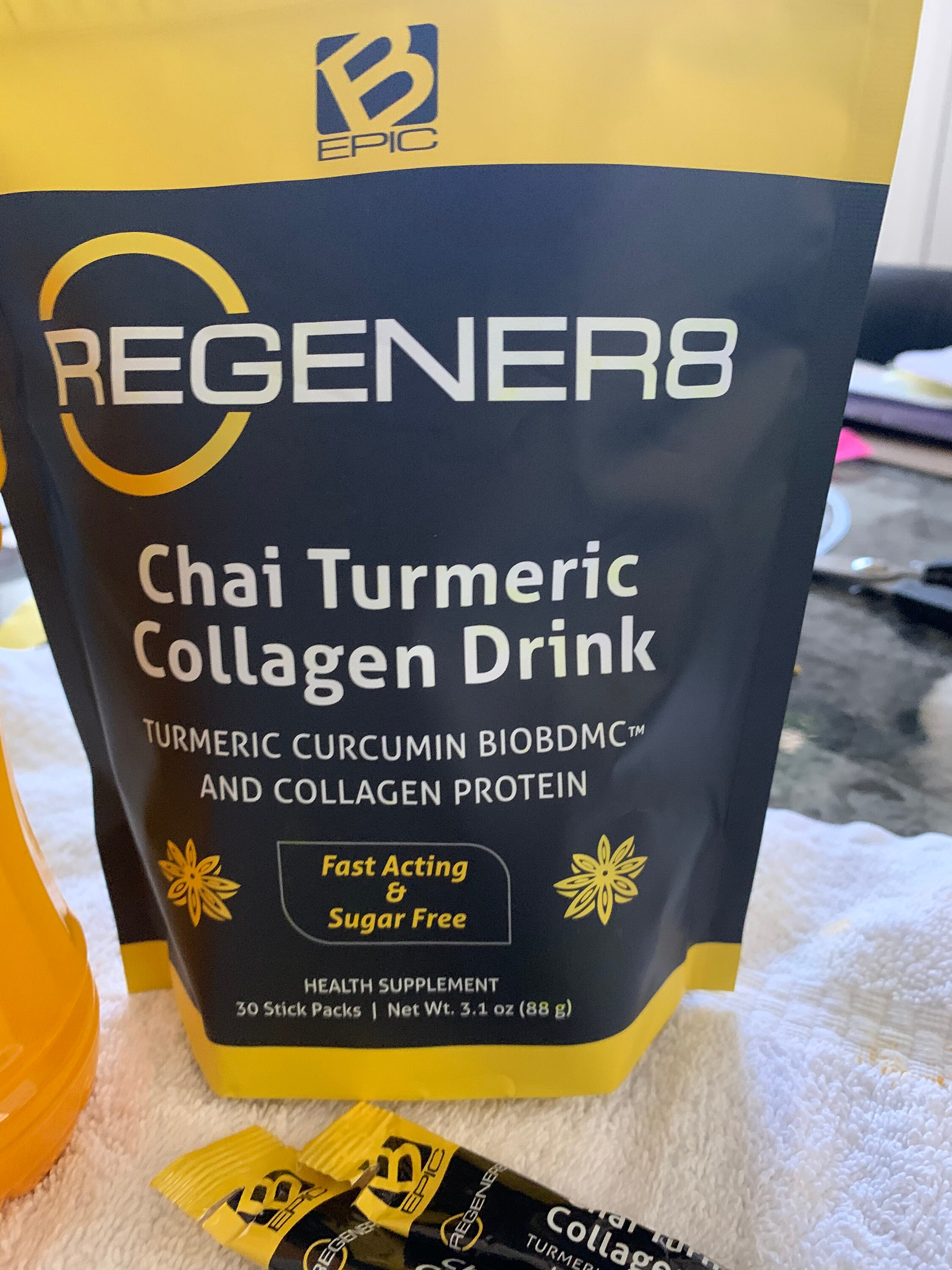 Regener8 turmeric Curcumin Collagen Drink - Etsy