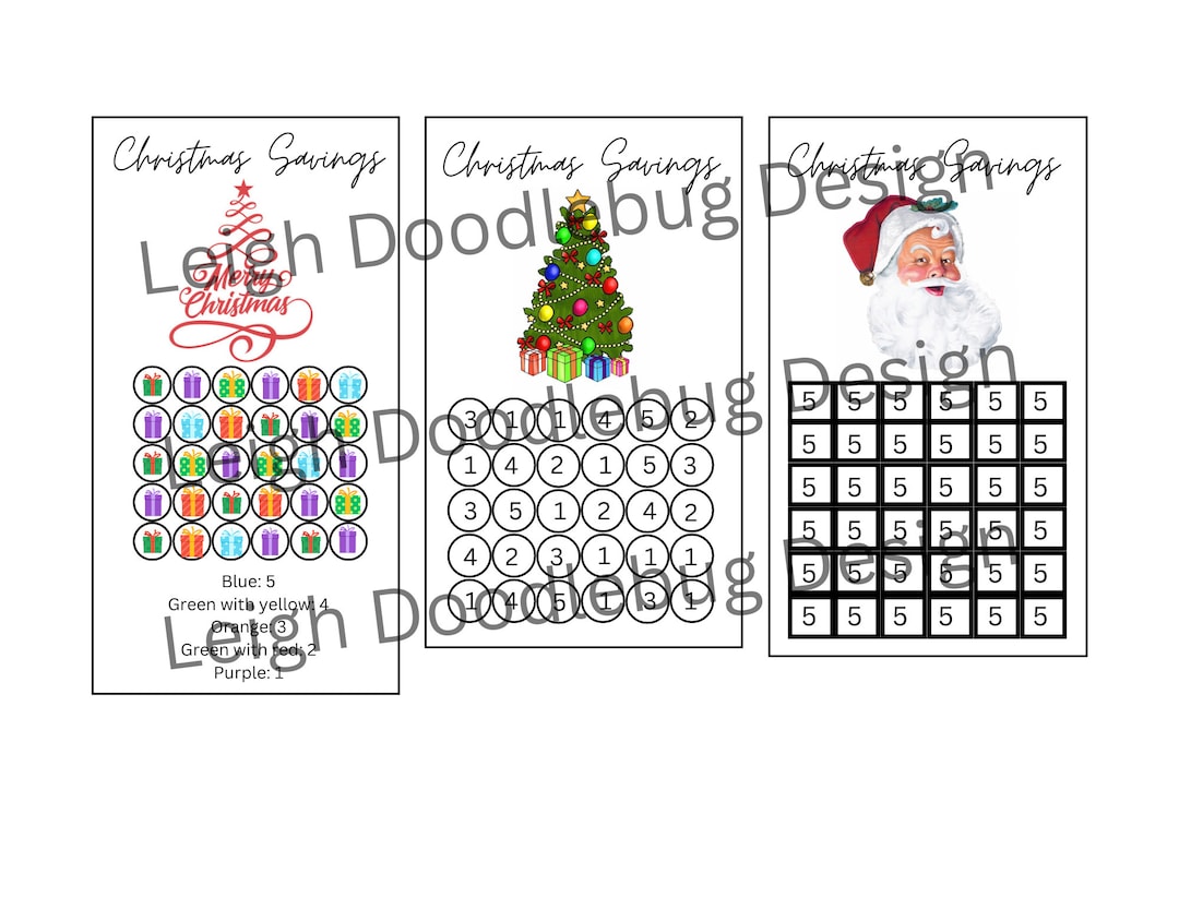 Low Income Christmas Saving Challenge - Etsy