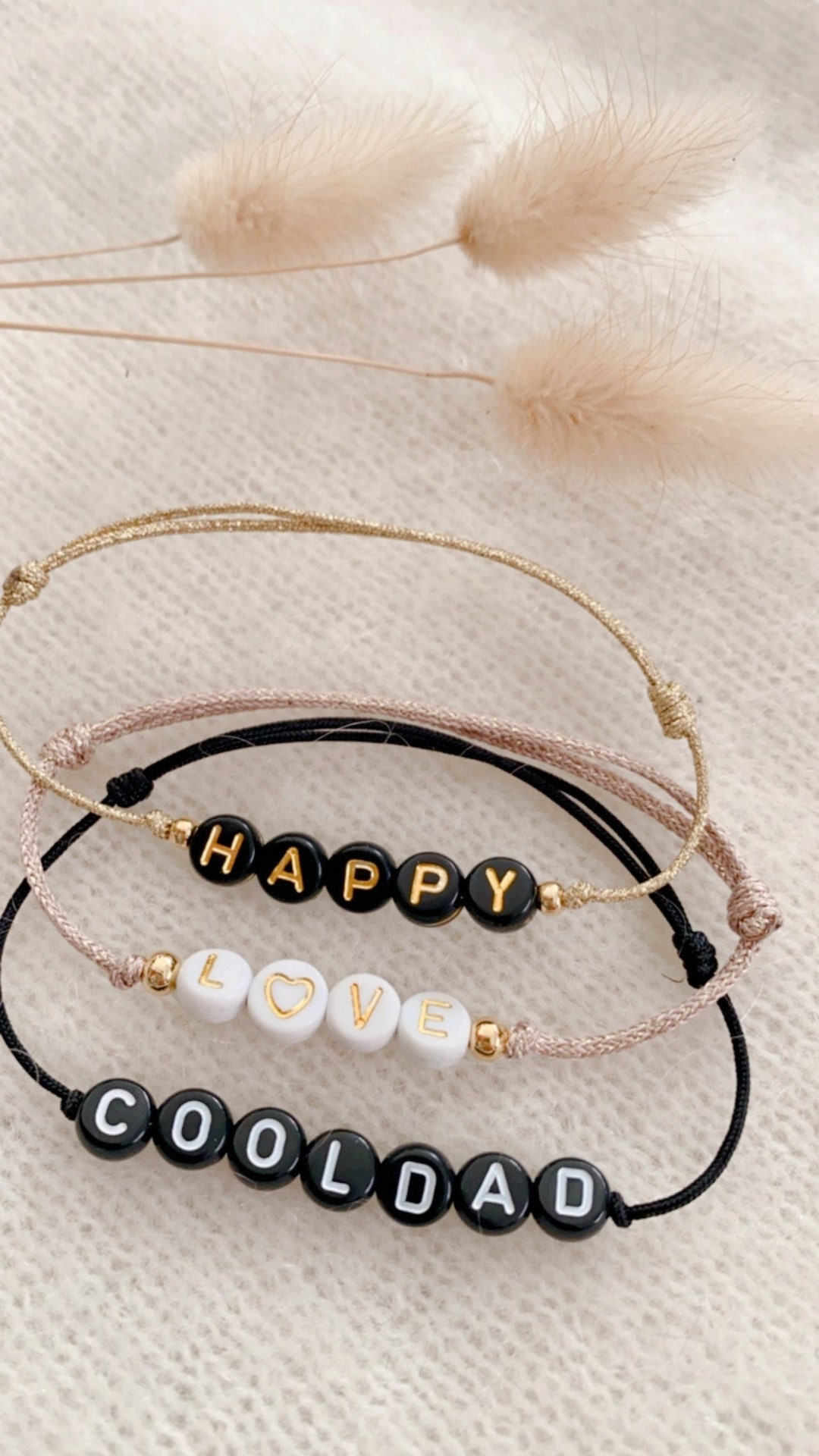 Bracelet personnalisé perles alphabet Bracelet prénom Bracelet ...