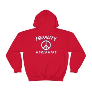 Equality Worldwide Hoodie, Unisex Activist Apparel, Stand up for Human ...