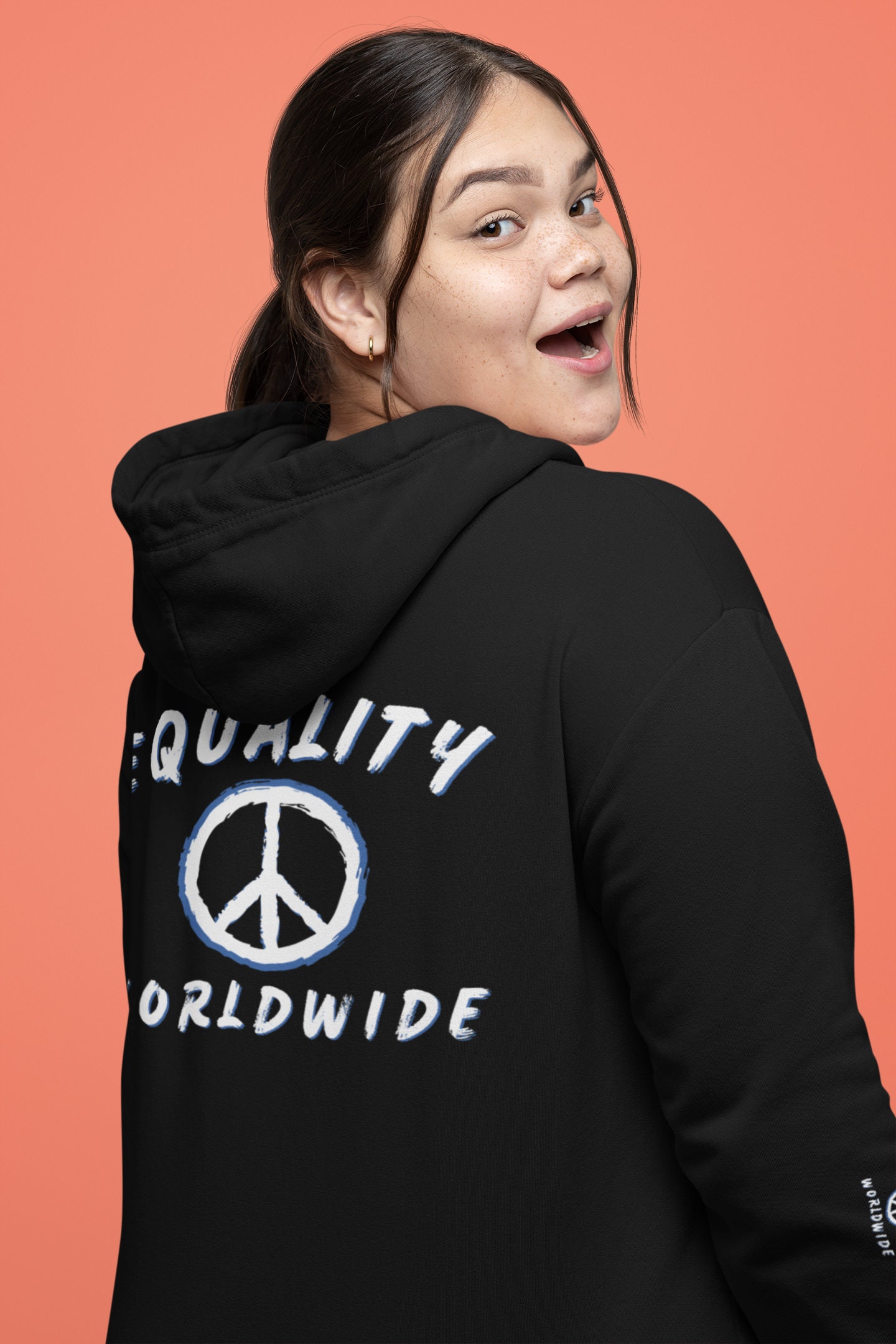 Unisex Equality Worldwide Hoodie With Message on Back - Etsy
