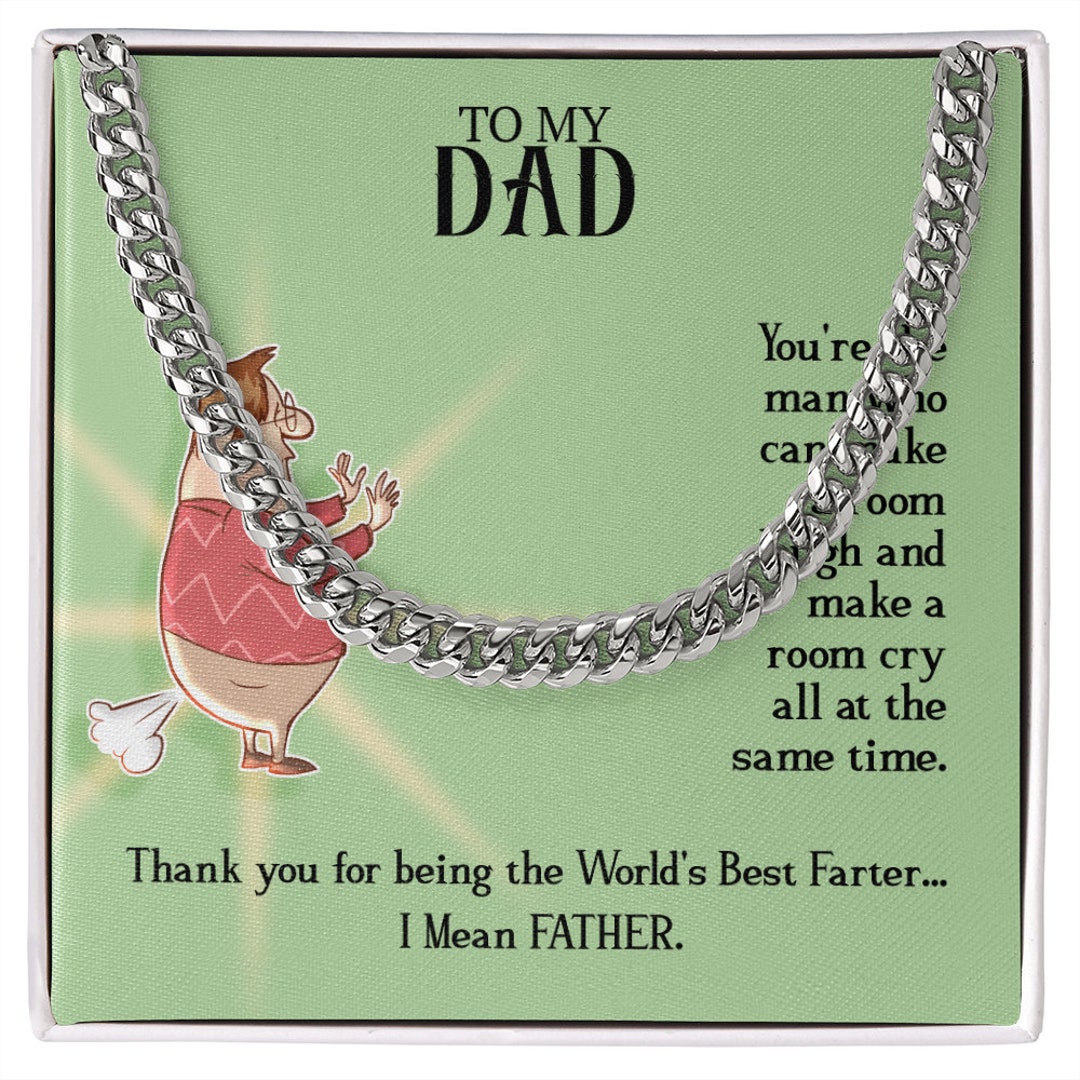 To My Dad Cuban Link Chain Necklace, Gifts for Dad From Daughter/son ...