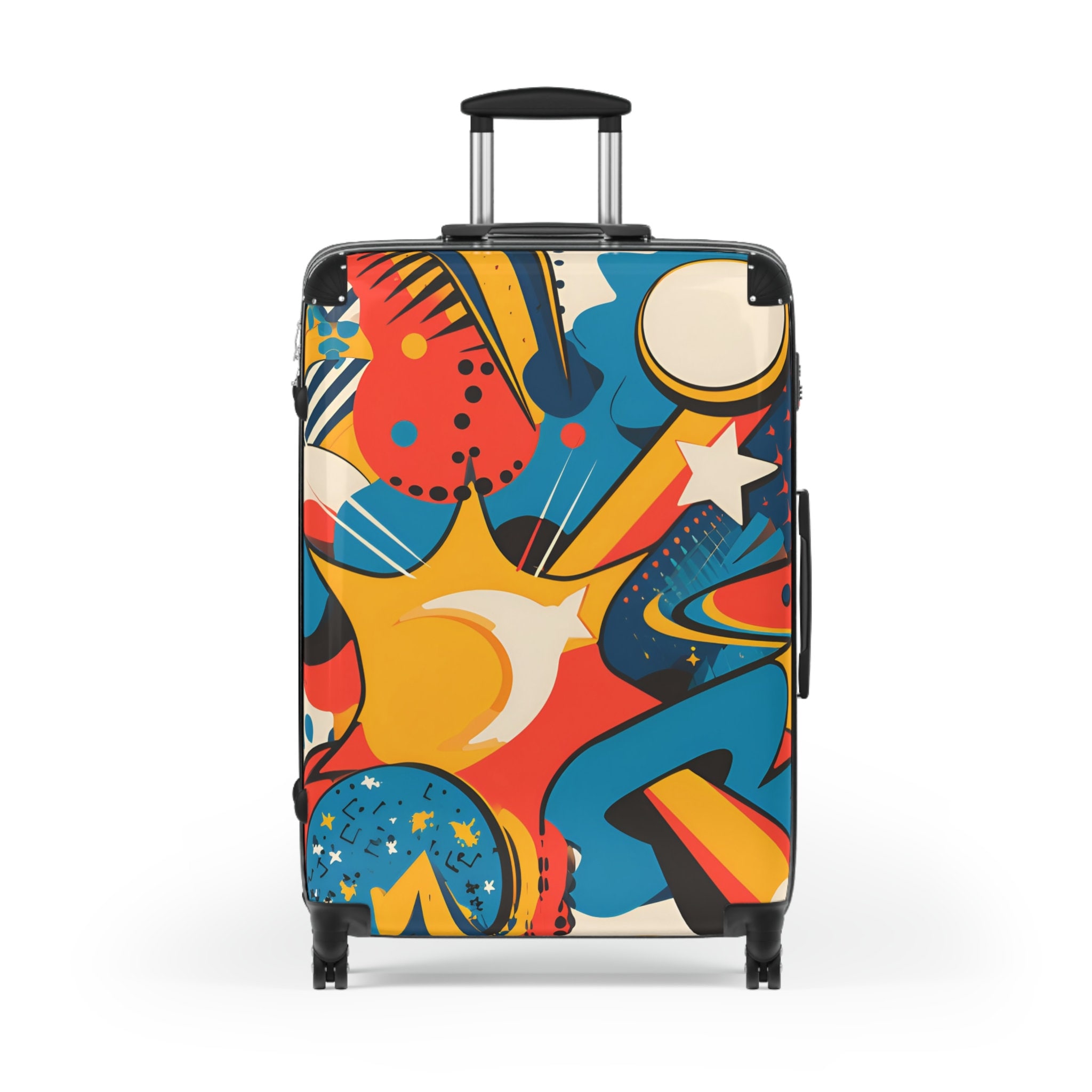 Comic Pop Art Suitcase, Travel Accessories, Abstract Comic Design ...