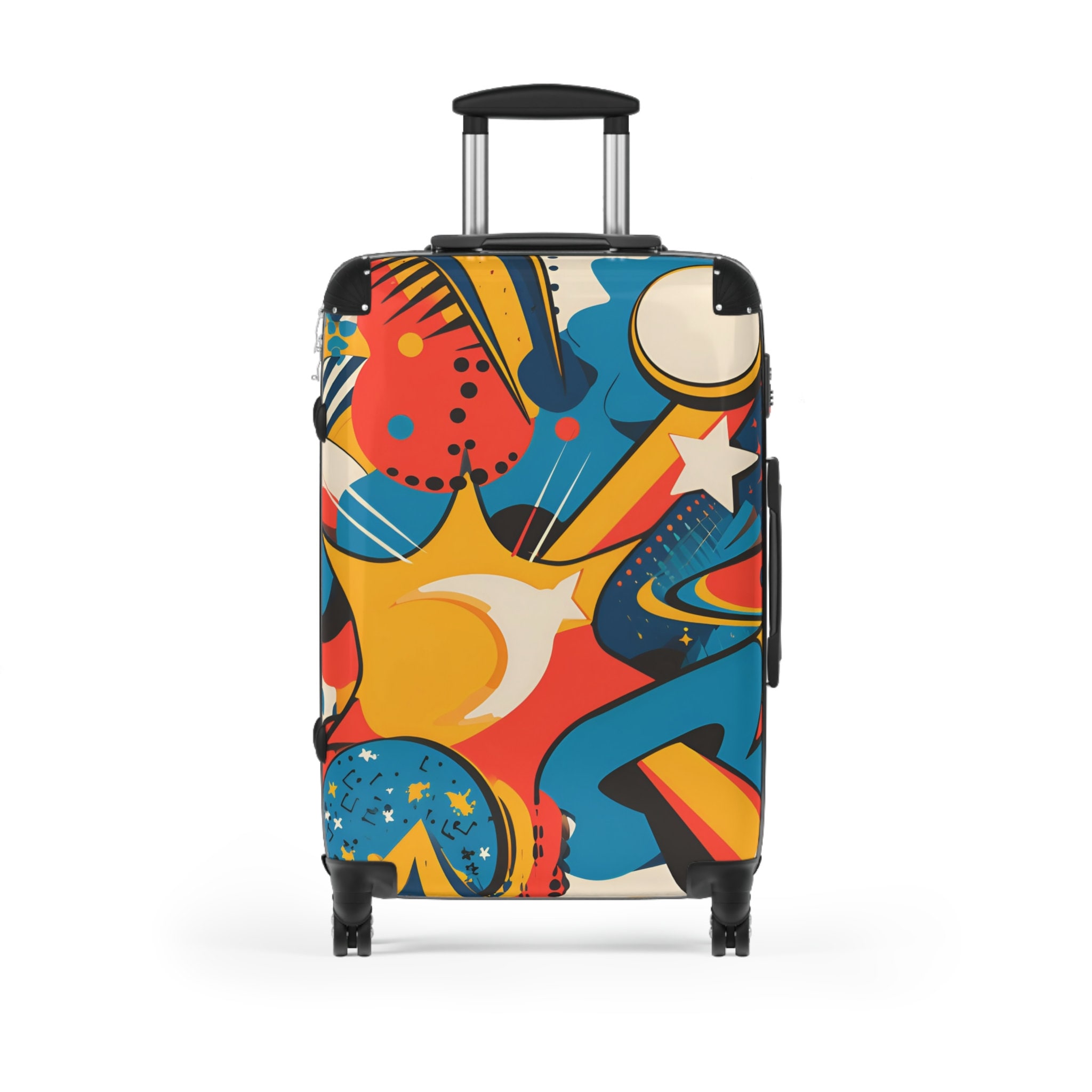 Comic Pop Art Suitcase, Travel Accessories, Abstract Comic Design ...