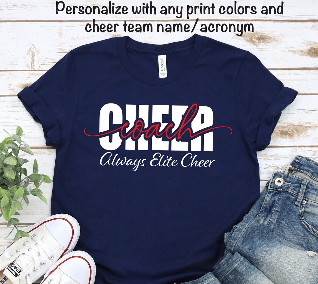 Cheer Coach Shirt Custom Cheer Team Shirts Personalized - Etsy