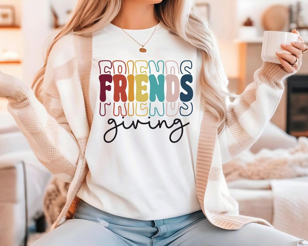 Friendsgiving Shirt, Thanksgiving 2024, Friendsgiving 2024, Thankful ...