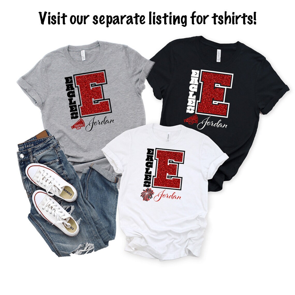 Custom Cheer Team Shirts, Personalized Cheerleading Shirt, Cheer ...