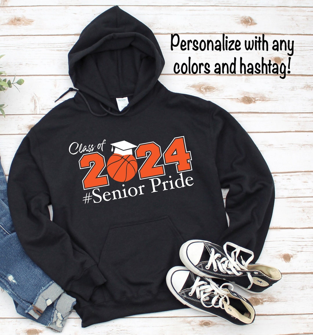 Class of 2024 Senior Hoodie Basketball Graduation Gift - Etsy