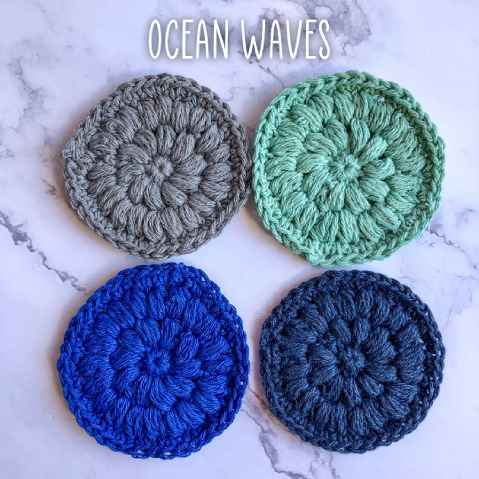 Organic Cotton Washable Facial Rounds Set of 4 Hand - Etsy