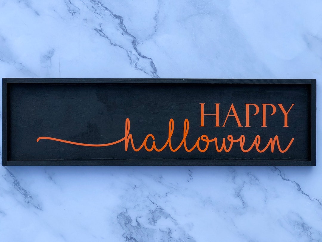 Happy Halloween Porch Door Sign | Halloween Decor | Fall Decor | Door ...