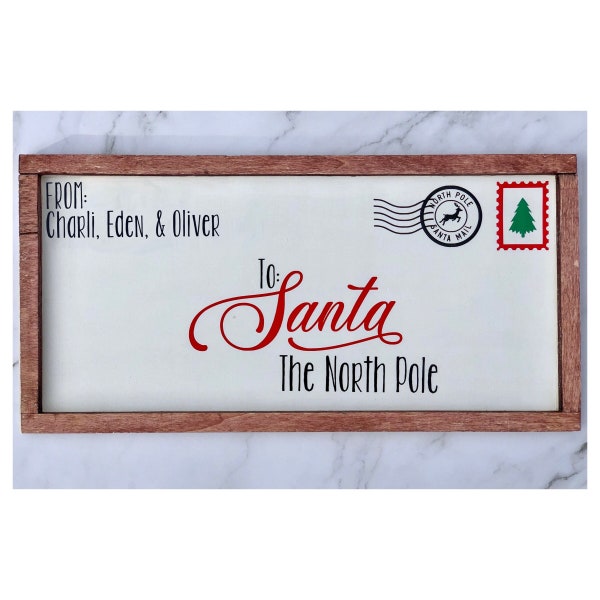 Letter to Santa Sign - Etsy