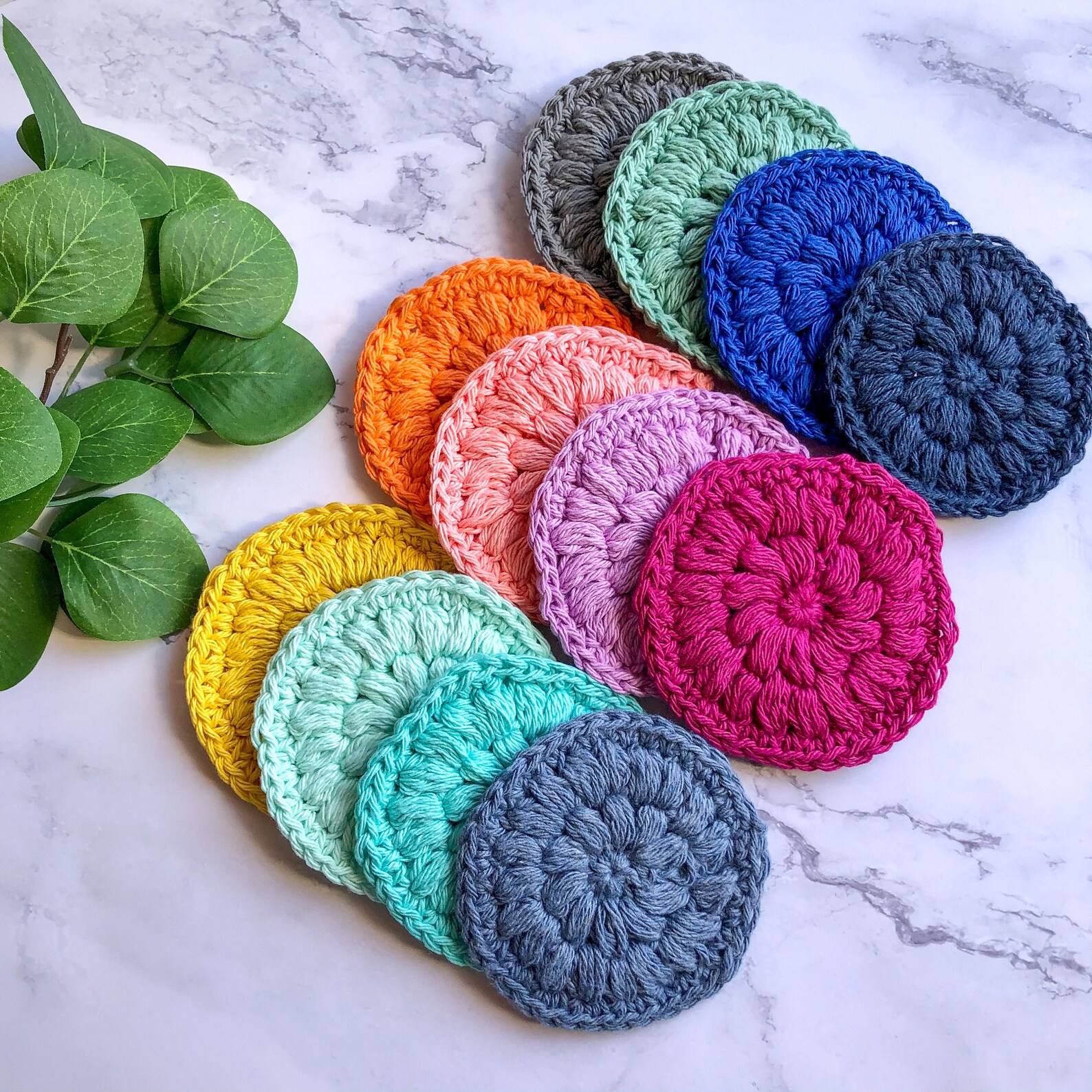 Organic Cotton Washable Facial Rounds Set of 4 Hand - Etsy