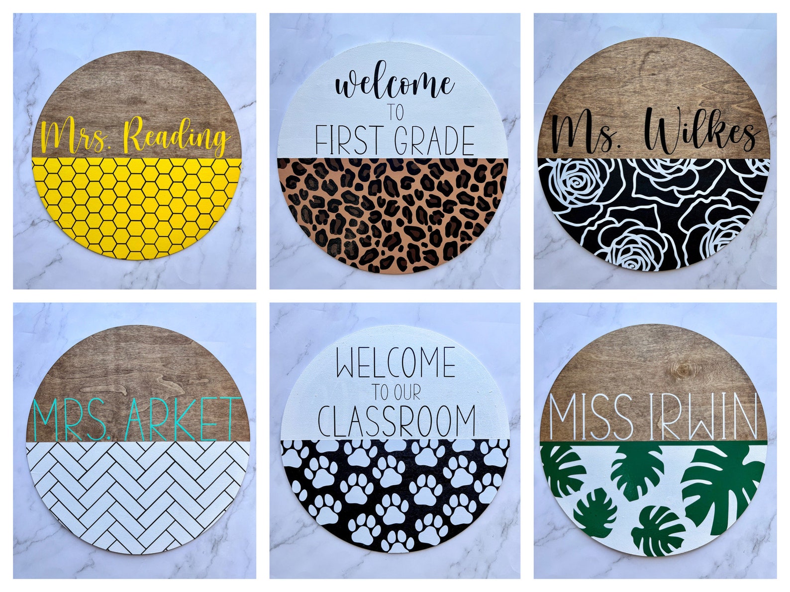 Plant Leaves Teacher Classroom Door Sign Teacher Gift | Etsy