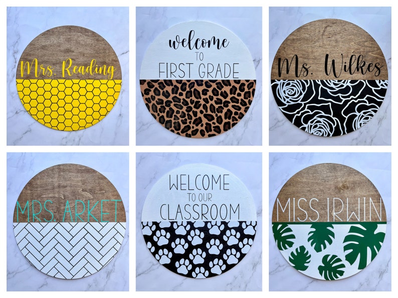 Plant Leaves Teacher Classroom Door Sign Teacher Gift | Etsy