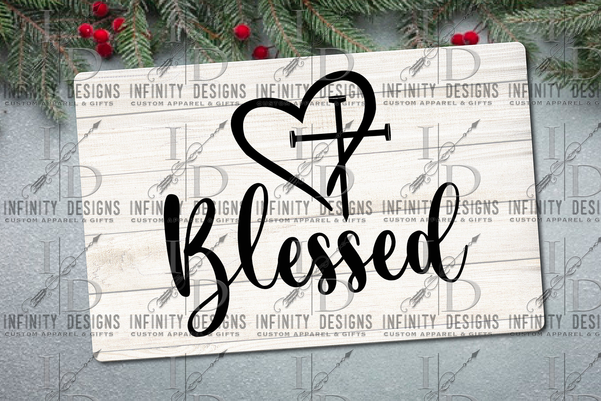 BLESSED Heart PNG, SVG, Sublimation, Cross, Love, Religious, Multiple ...