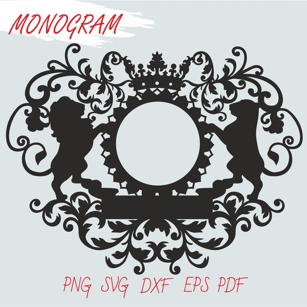 Monogram Shield - Etsy