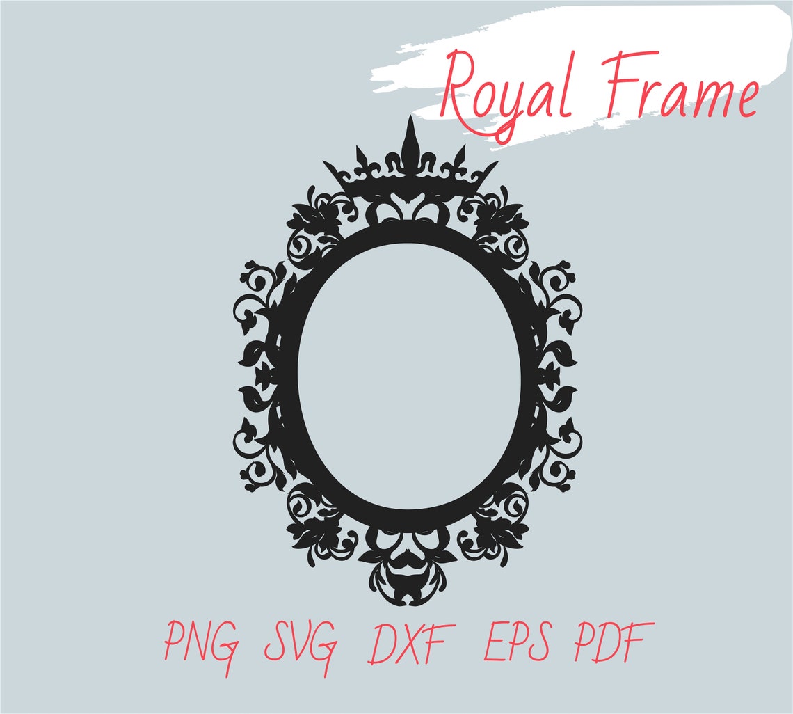Royal frame FRAME Princess Crown King Queen Princess | Etsy
