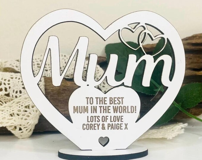 Personalised Mum/mummy Plaque, Free Standing Mum/mummy Sign, Mothers ...
