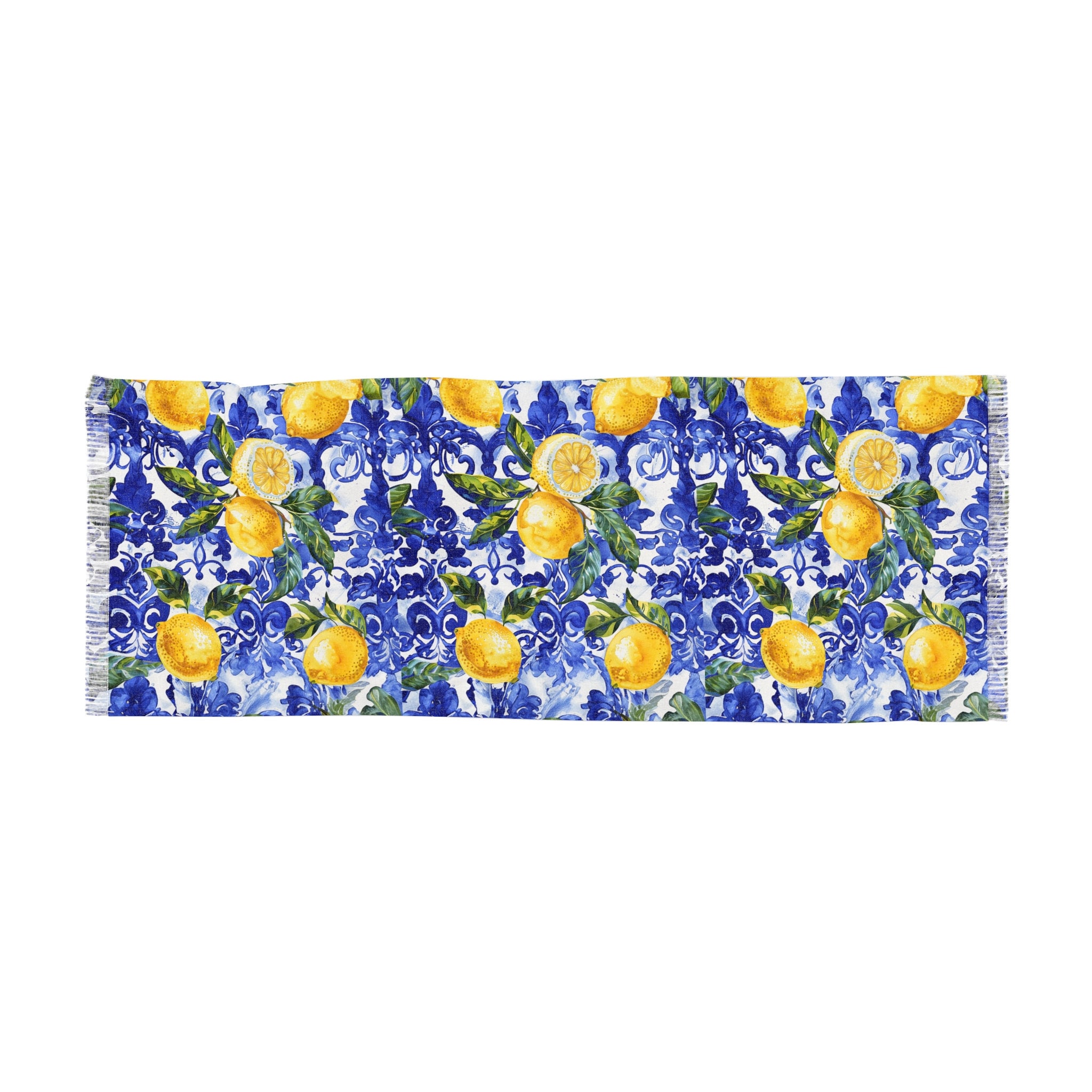 Italian Lemon Print Scarf, Amalfi Coast Capri Pashmina, Italian Scarf ...