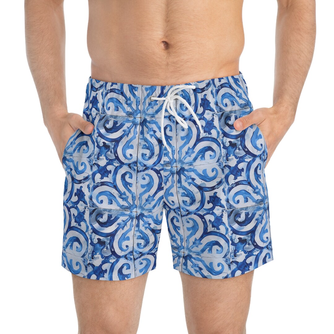 Italian Men's Swim Trunk Shorts, Italy Men's Swim Suit, Bathing Suit ...