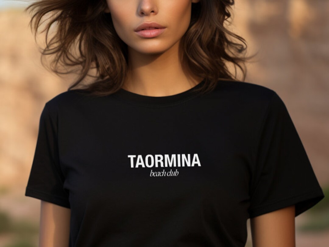 Taormina Beach Club T-shirt, Taormina Sicily Unisex Tee - Etsy