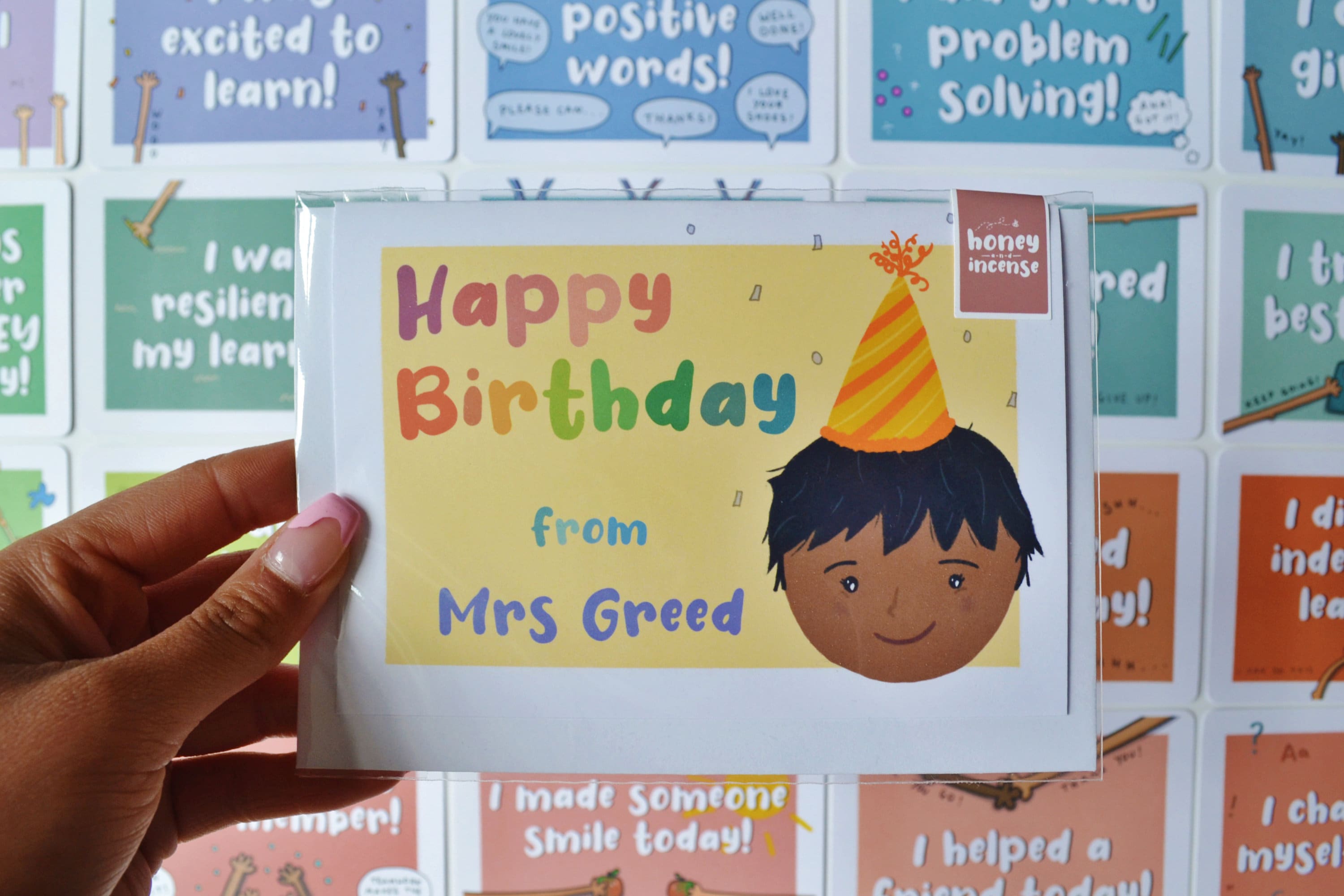 32 Personalised Teacher Birthday Cards Classroom Birthday - Etsy UK