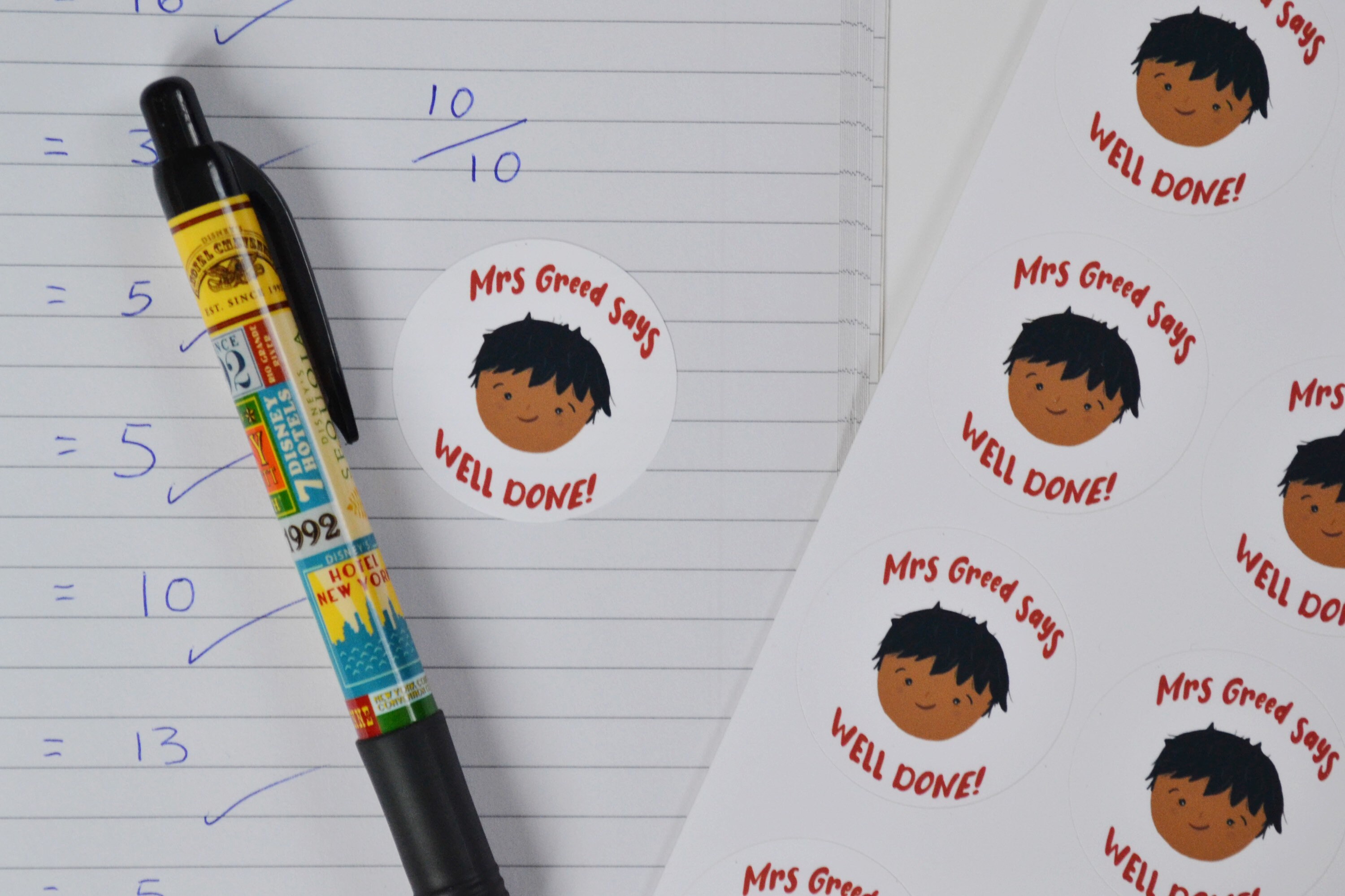 Personalised Teacher Well Done Stickers Classroom Stickers - Etsy