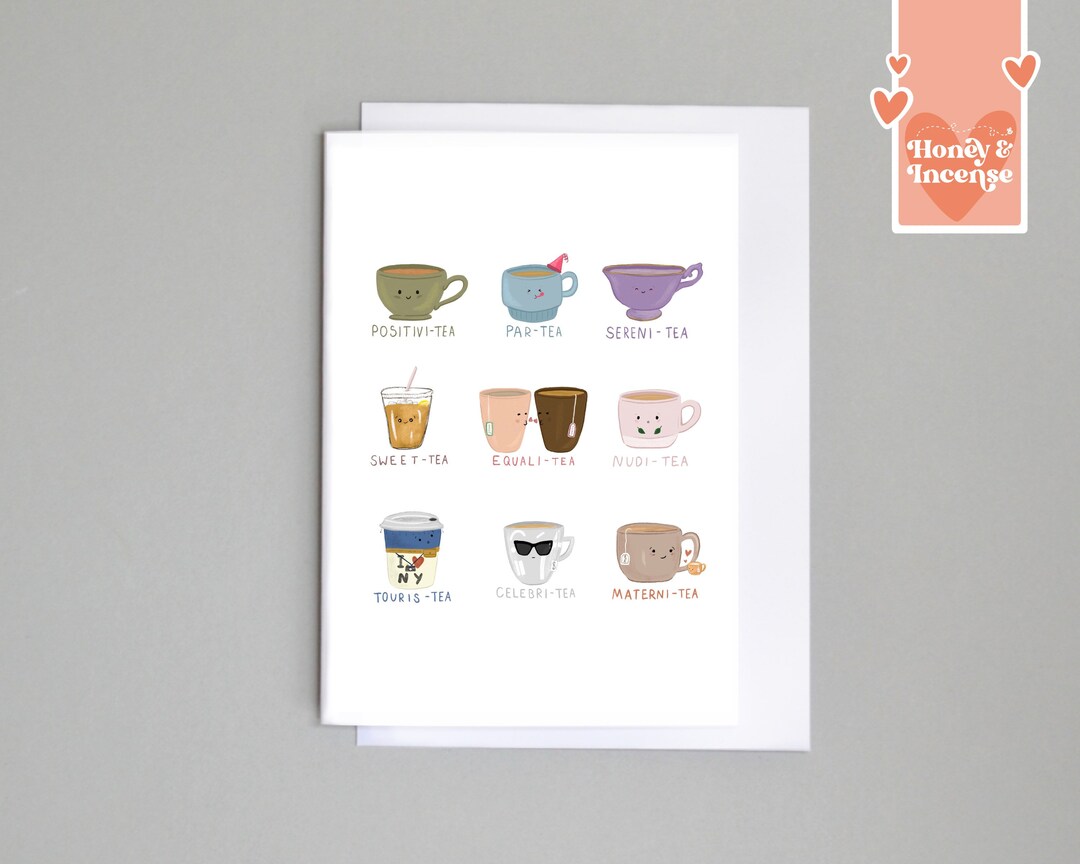 Positivi-tea Greetings Card | Tea Greetings Card | All the Teas | Tea ...