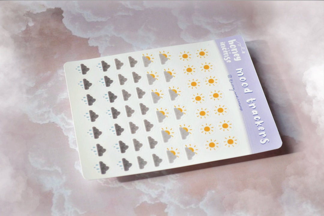 Weather Mood Tracker Stickers | Mood/emotion Bujo Stickers | Planner ...