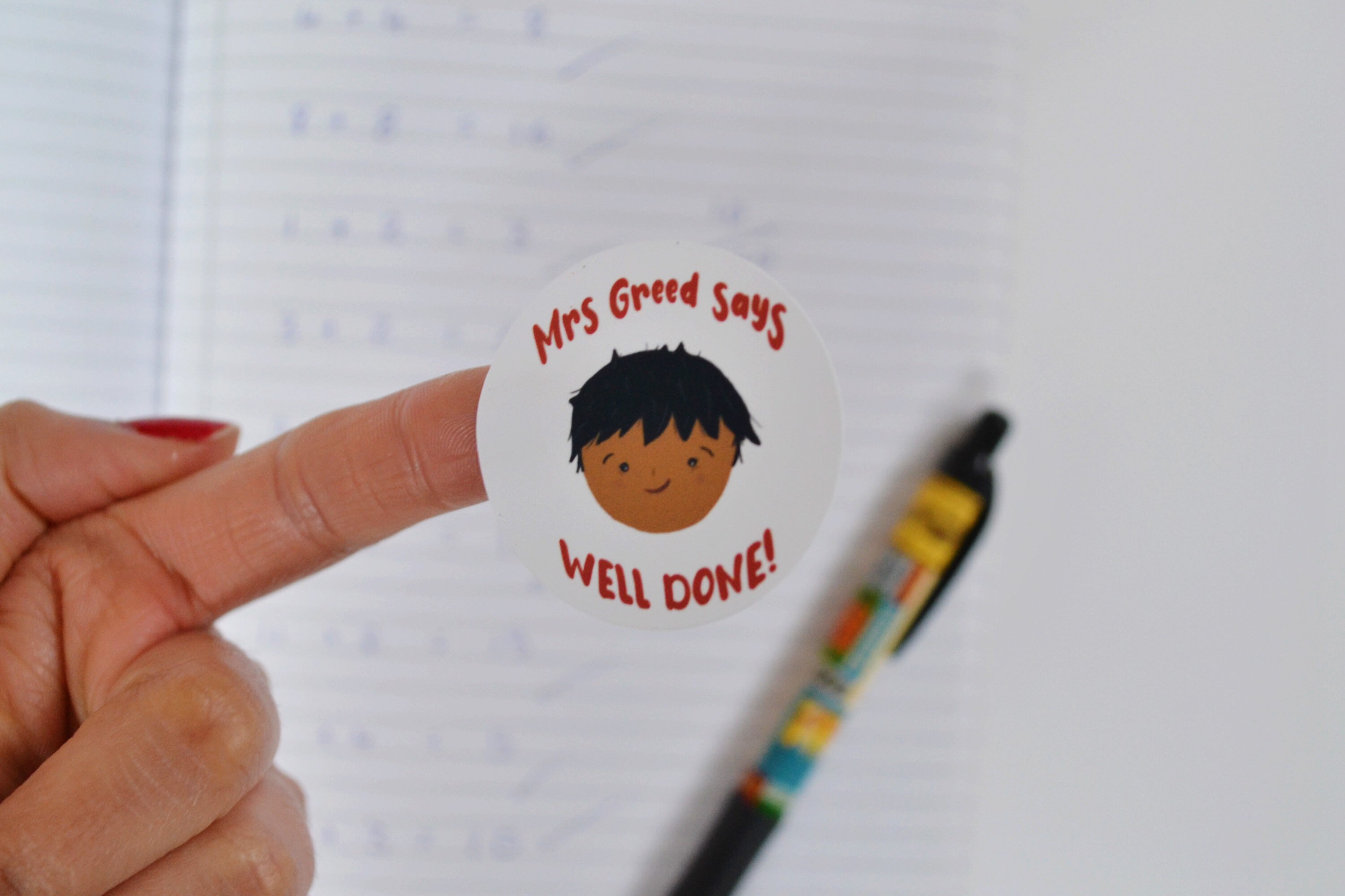 Personalised Teacher Well Done Stickers Classroom Stickers - Etsy