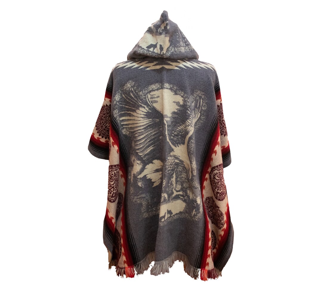 Eagle Poncho. Poncho for Men. Poncho for Women. Alpaca Blend Poncho ...