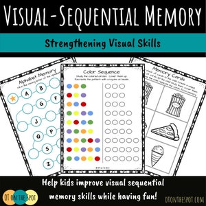 visual spatial relations worksheets