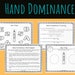 Hand Dominance Fine Motor Activity Packet - Etsy