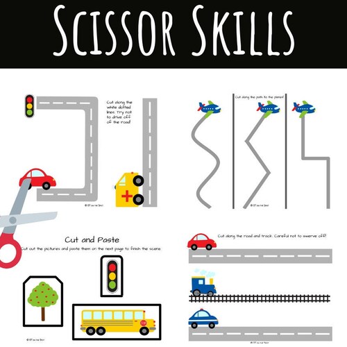 Scissor Skills Activity Packet for Occupational Therapists - Etsy