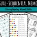 Visual-sequential Memory Activity Packet - Etsy