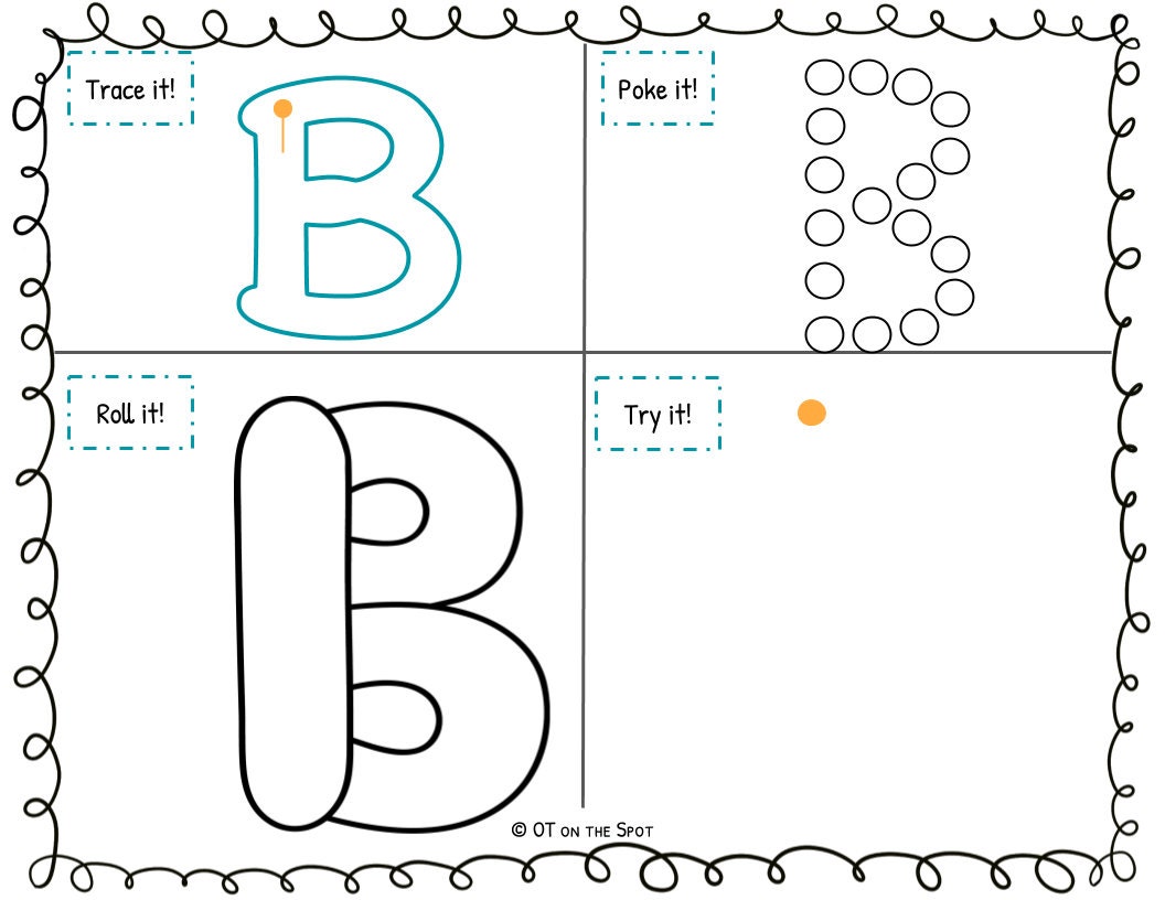 Uppercase Abcs Four Ways Printable Packet for Learning How to Write ...