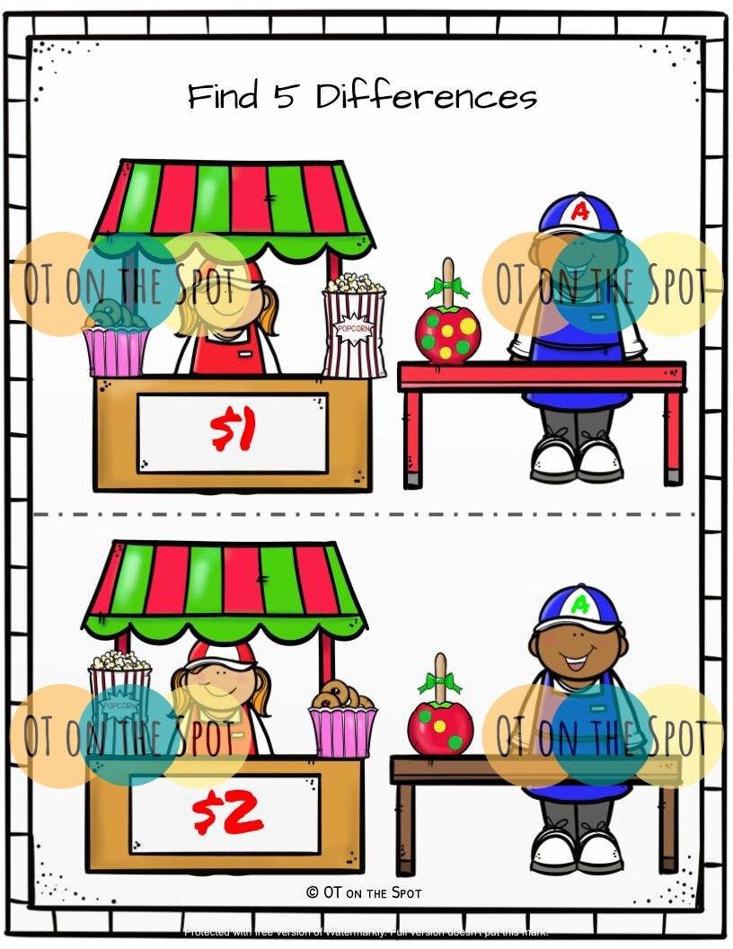 Visual Skills Activity Packet for Occupational Therapists, Teachers ...
