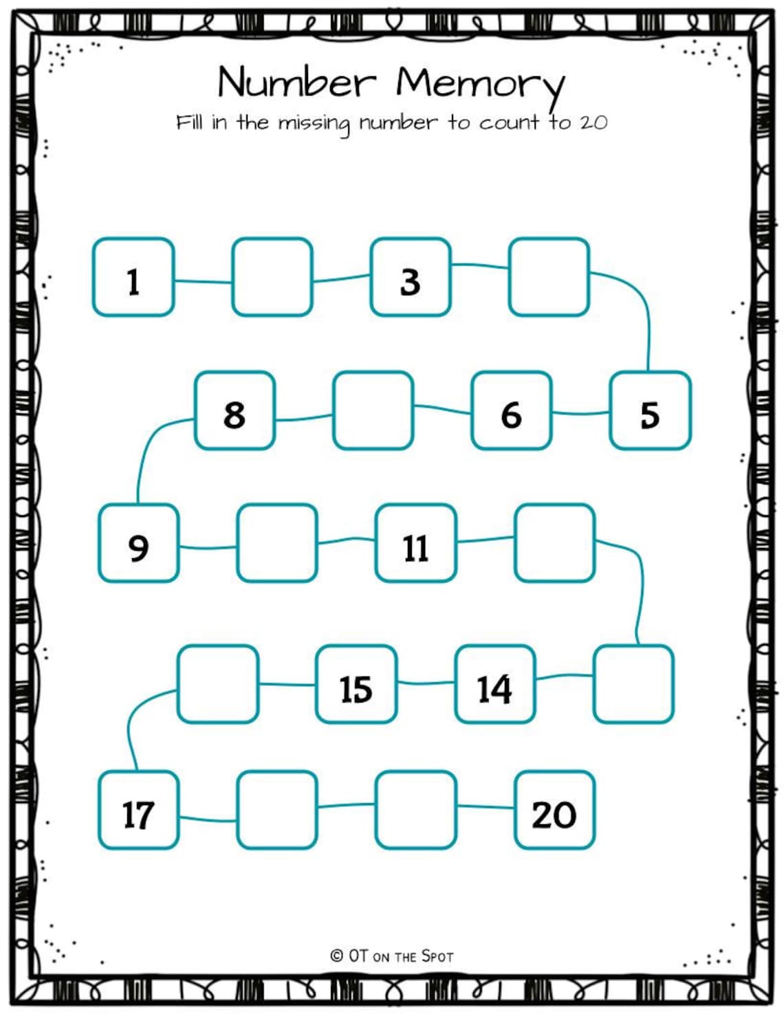 Visual-sequential Memory Activity Packet - Etsy