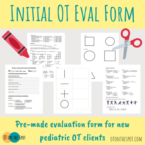 Pediatric Occupational Therapy Initial Evaluation Form - Etsy