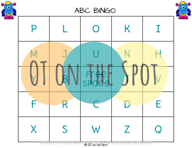 ABC Board Game Printables for Occupational Therapists, Teachers, and ...