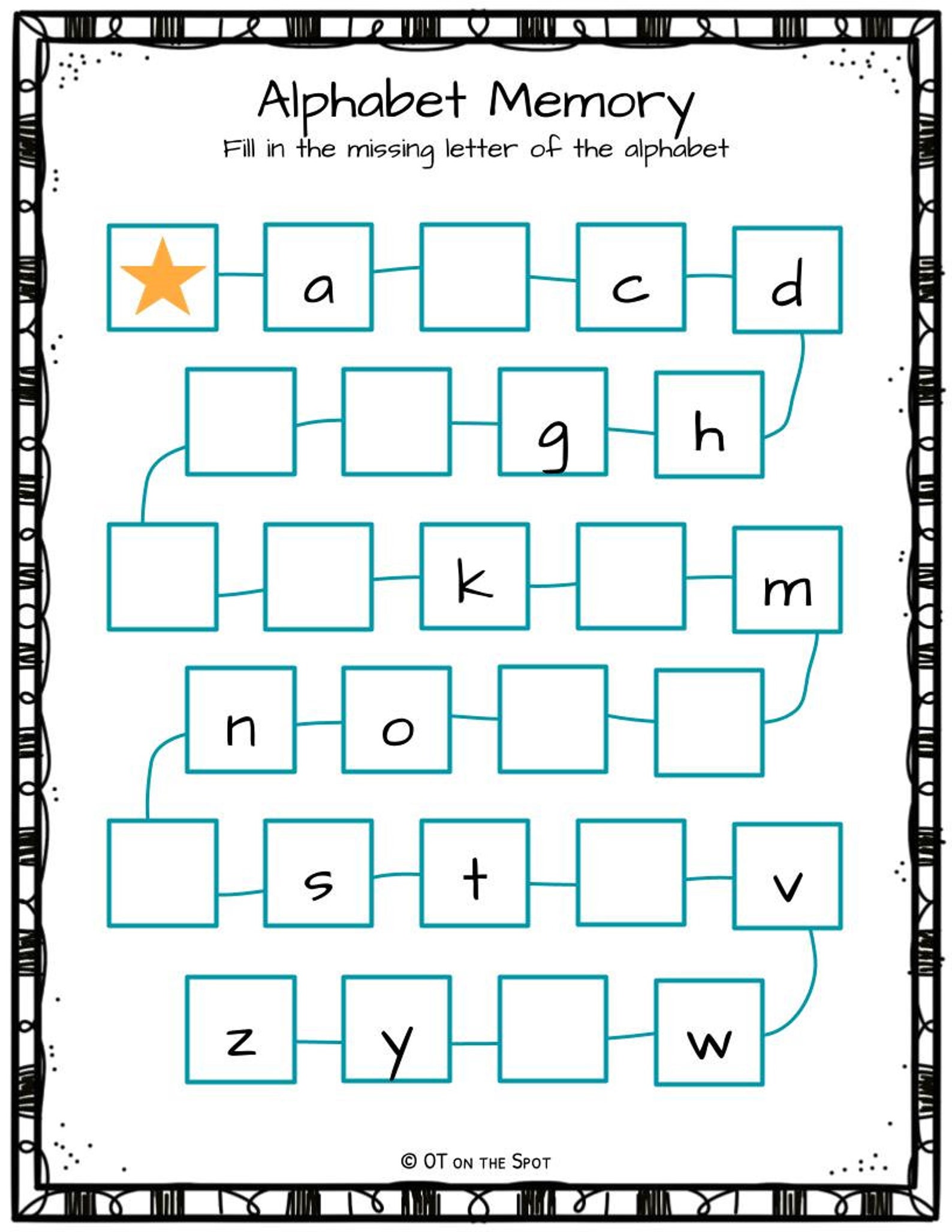 Visual-sequential Memory Activity Packet - Etsy