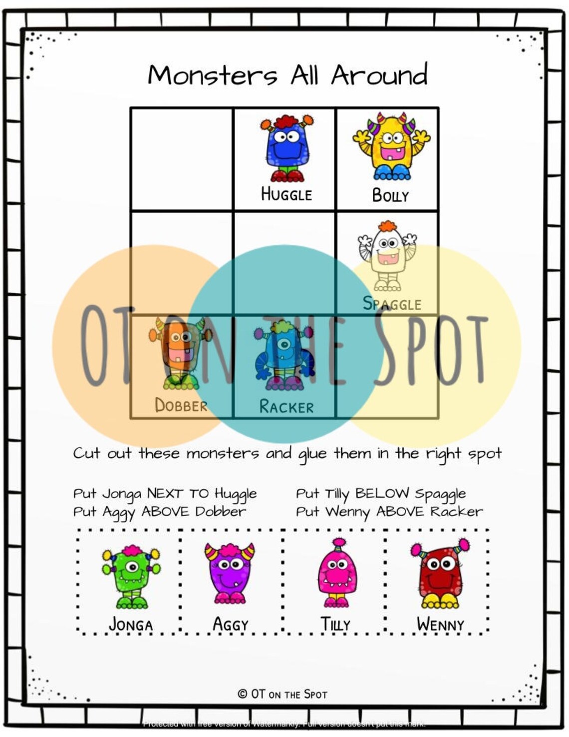 Visual-Spatial Relations Printable Activity Packet - Etsy France Visual-Spatial Relations Printable Activity Packet - Etsy France