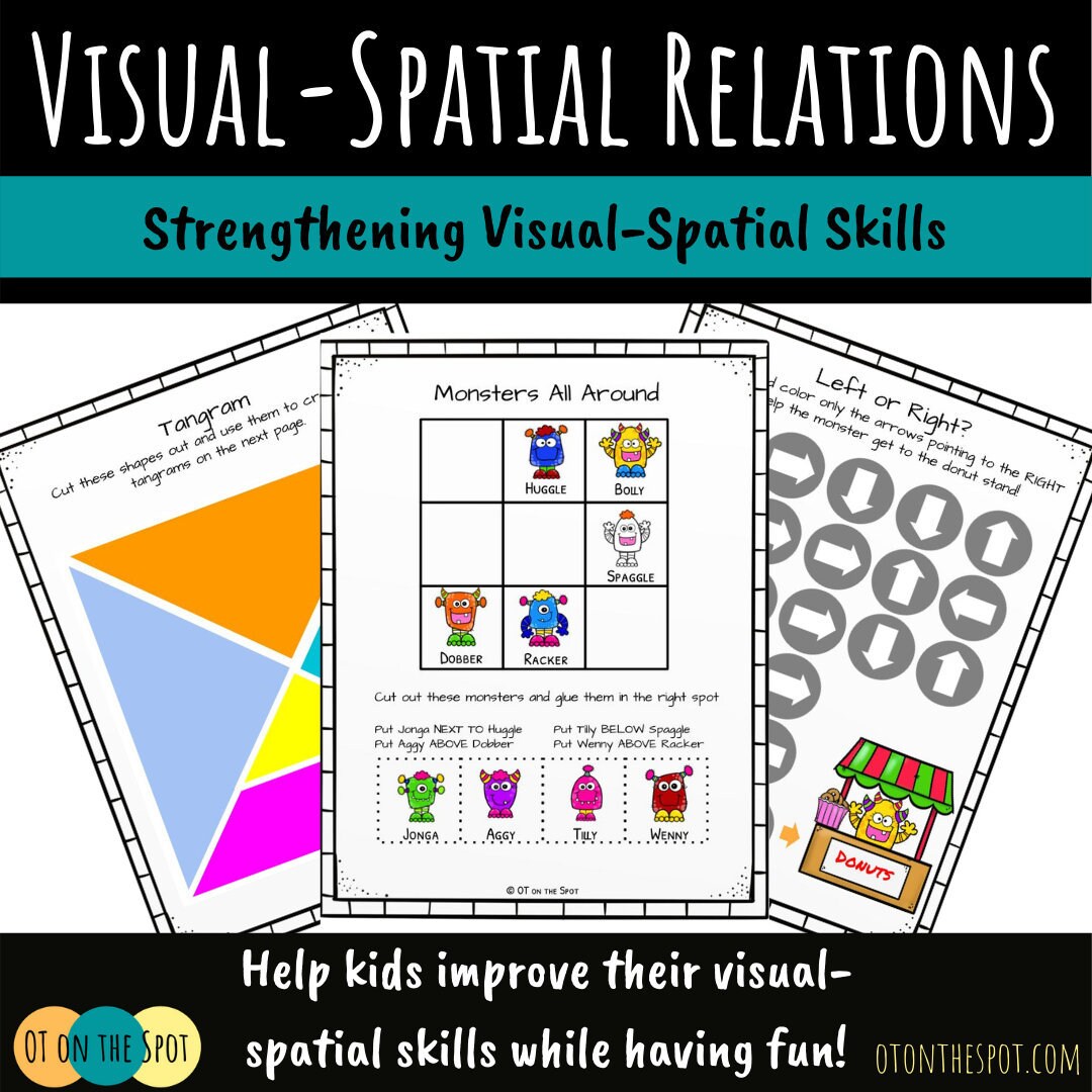 Visual Spatial Relations Printable Activity Packet Etsy