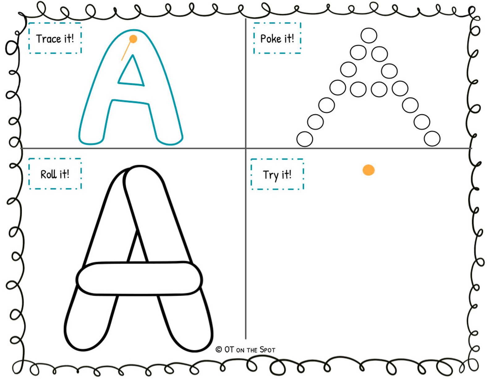 Uppercase Abcs Four Ways Printable Packet for Learning How to Write ...