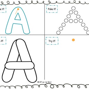Uppercase Abcs Four Ways Printable Packet for Learning How to Write ...