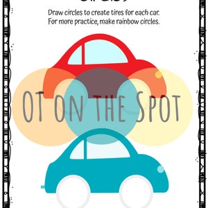 Pre-writing Strokes and Skills Activity Packet Vehicle Theme for ...