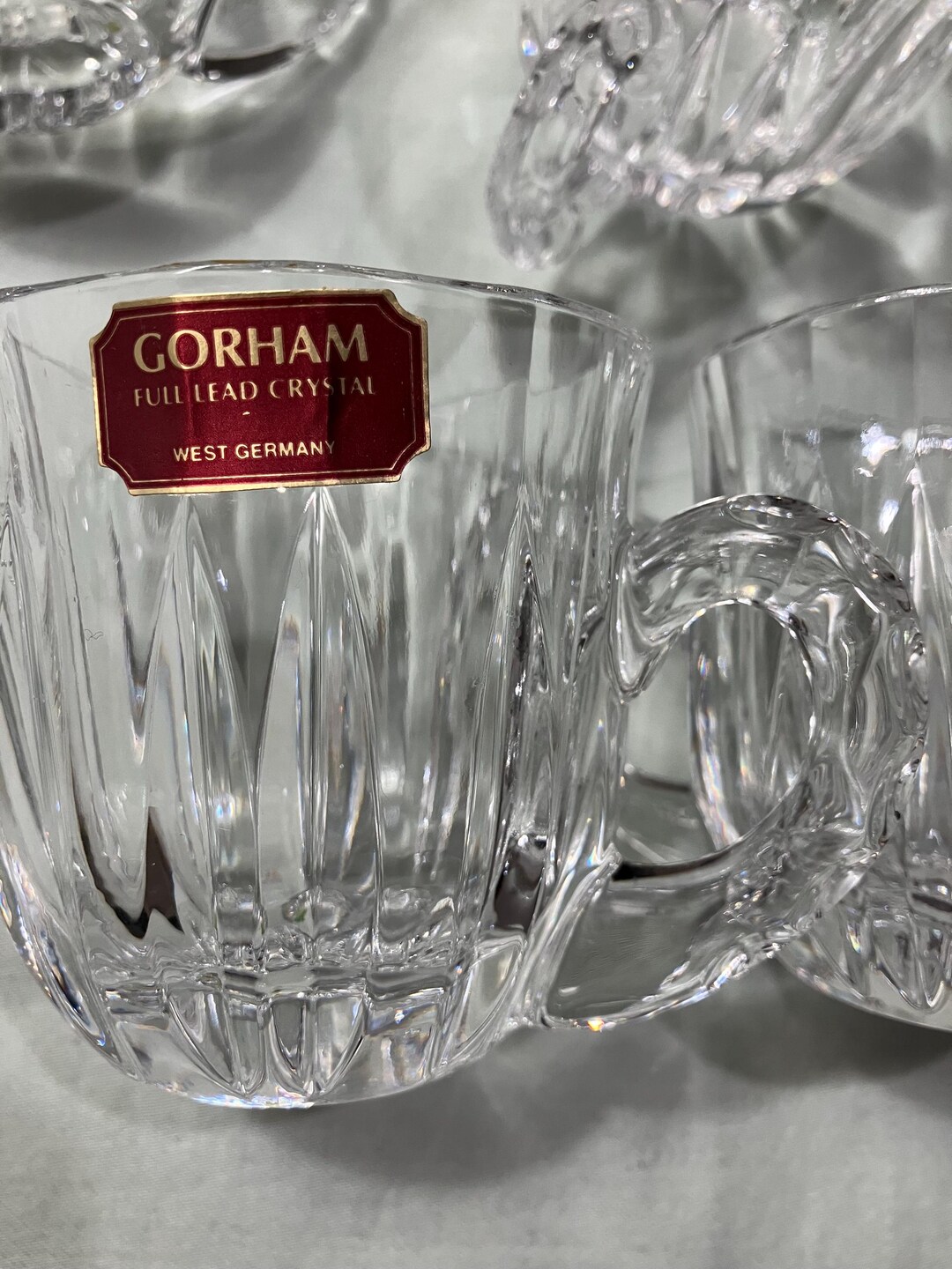 Gorham Lead Crystal Punch Cups. Set of 6 - Etsy