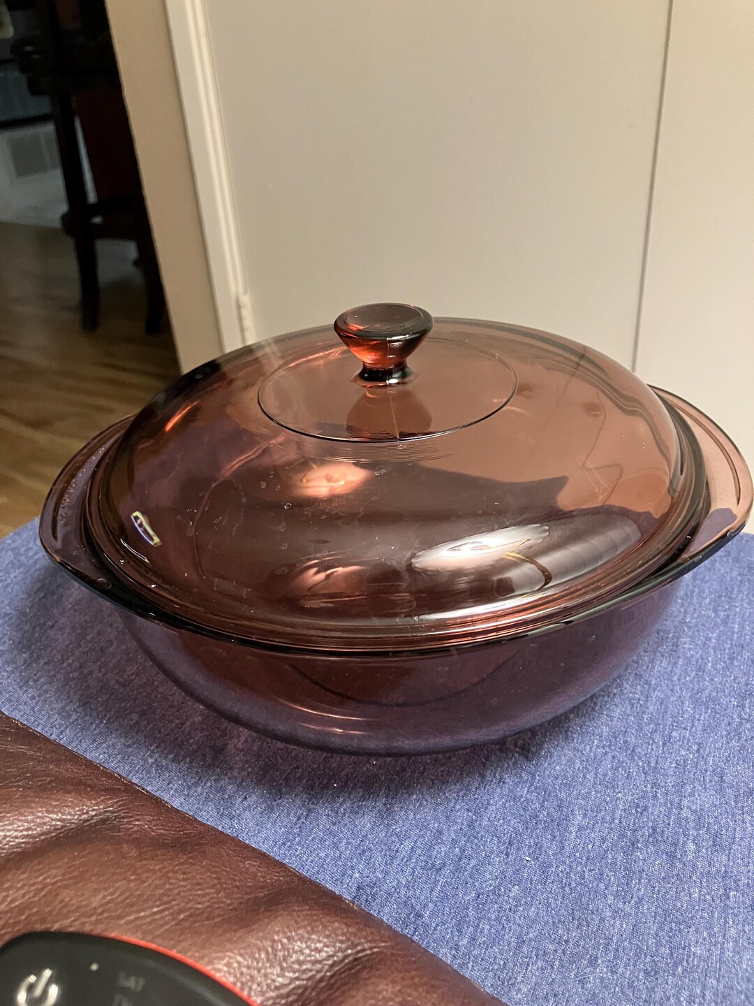 Vtg. Pyrex Cranberry Baking 2 Quart Casserole Bowl With Lid - Etsy