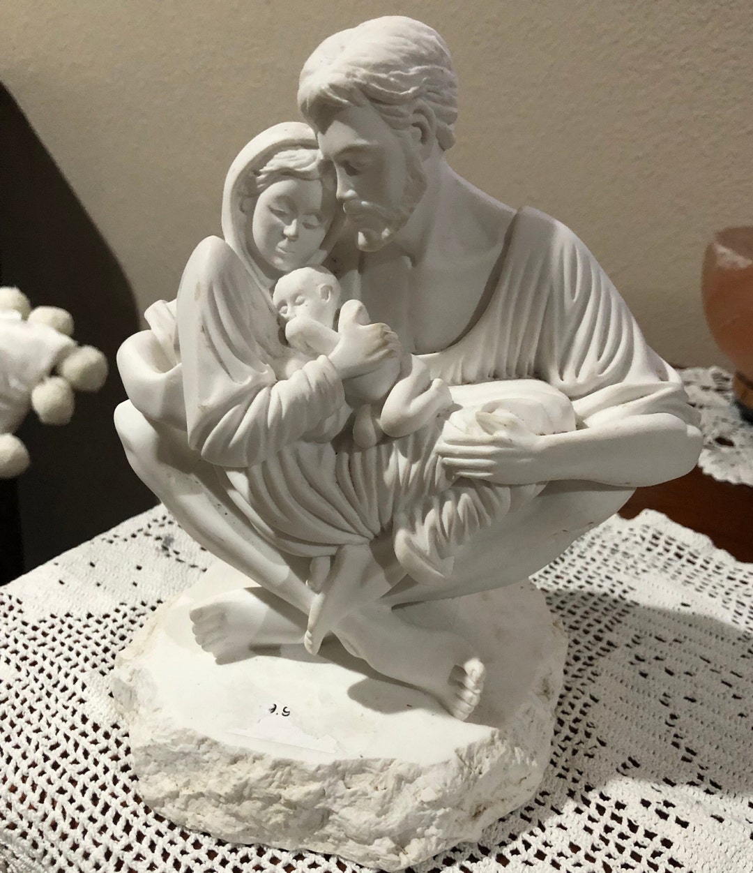 A Quiet Moment White Resin Statue of Jesus, Joseph, Mary, by Timmothy P ...